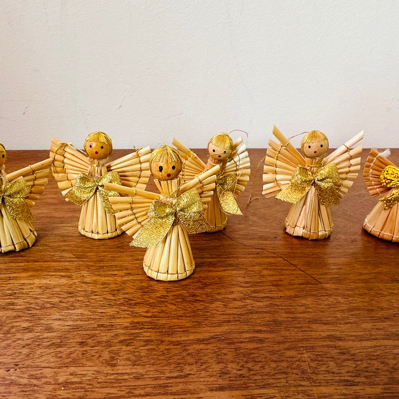 Straw Ornaments - Etsy