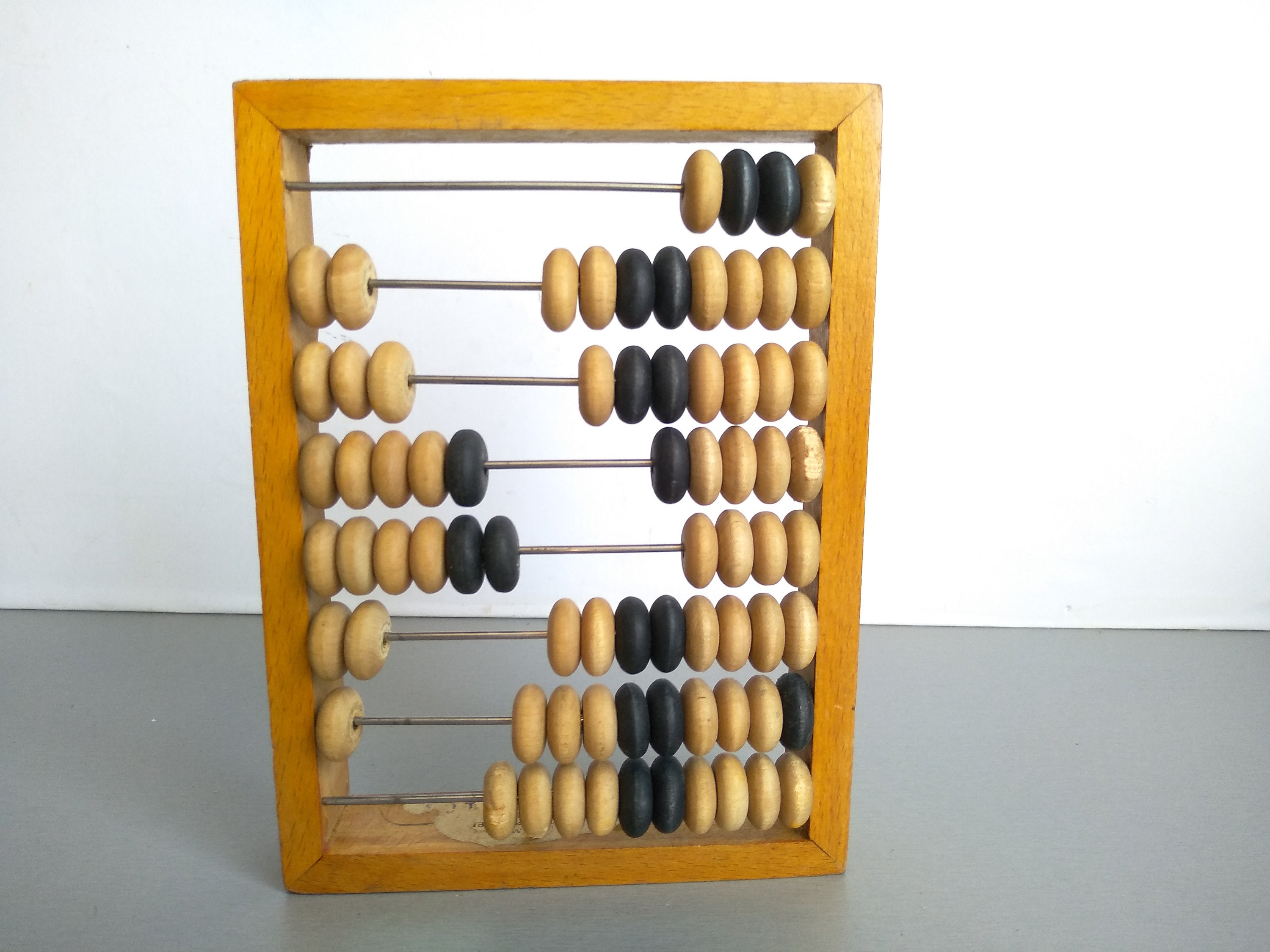 Ábaco de madera antiguo Ábaco de madera Ábaco educativo - Etsy México