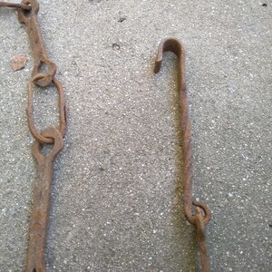 Vintage Chain - Antique Chain - Primitive Tool - Antique Iron Chain ...