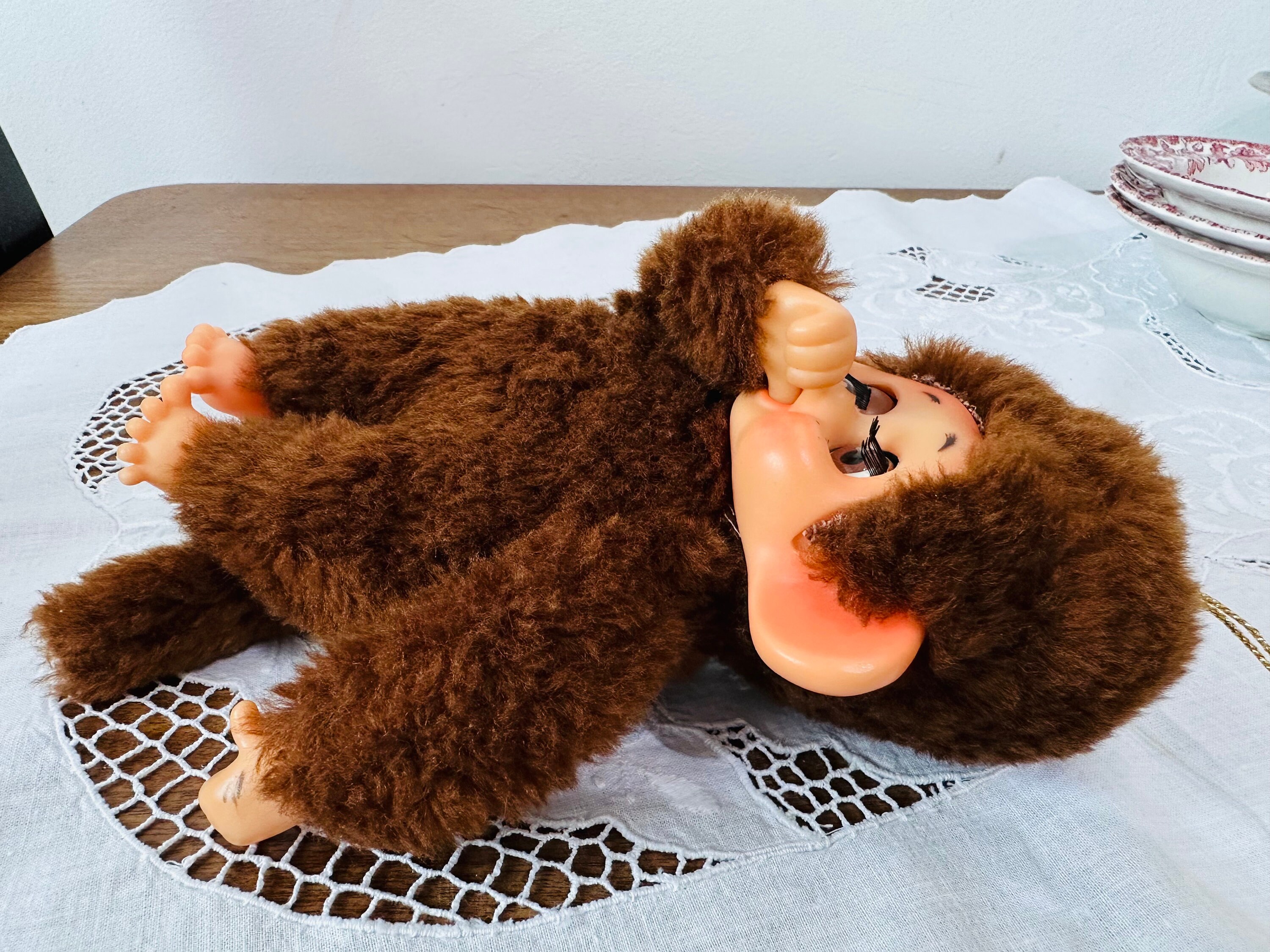 Vintage Jimmy Daisuke Toho Bussan Monkey Plush Toy - Doll Monchhichi ...