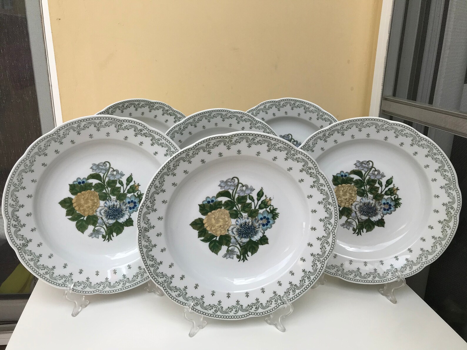 KAHLA Germany Porcelain Soup Plate Vintage Set of 6 Kahla - Etsy