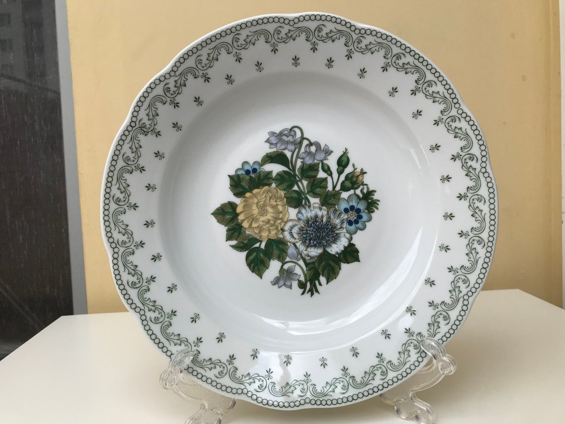 KAHLA Germany Porcelain Soup Plate Vintage Set of 6 Kahla - Etsy