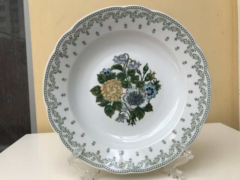 KAHLA Germany Porcelain Soup Plate Vintage Set of 6 Kahla - Etsy