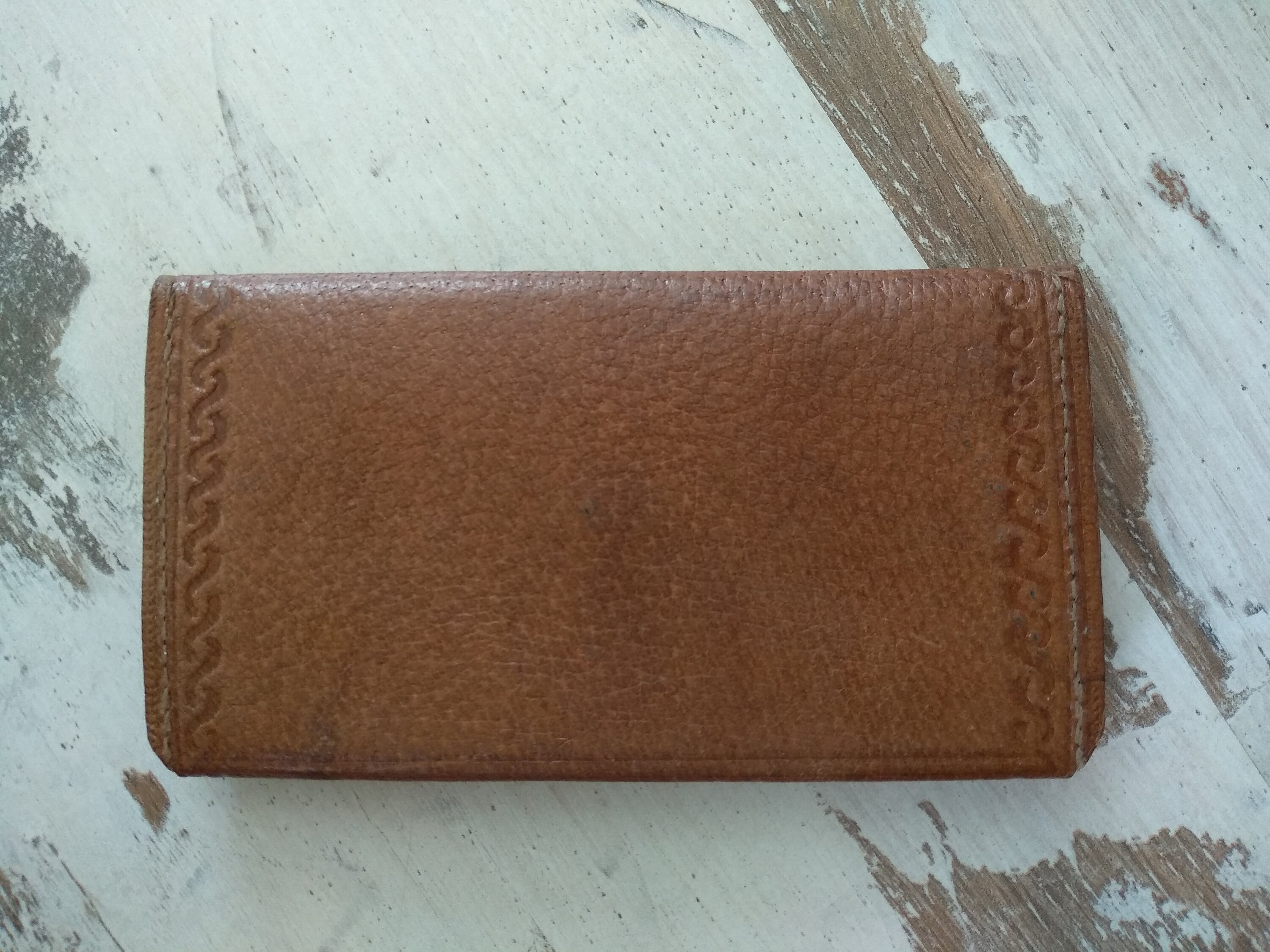 Vintage Brown Genuine Leather Wallet Natural Leather Wallet - Etsy