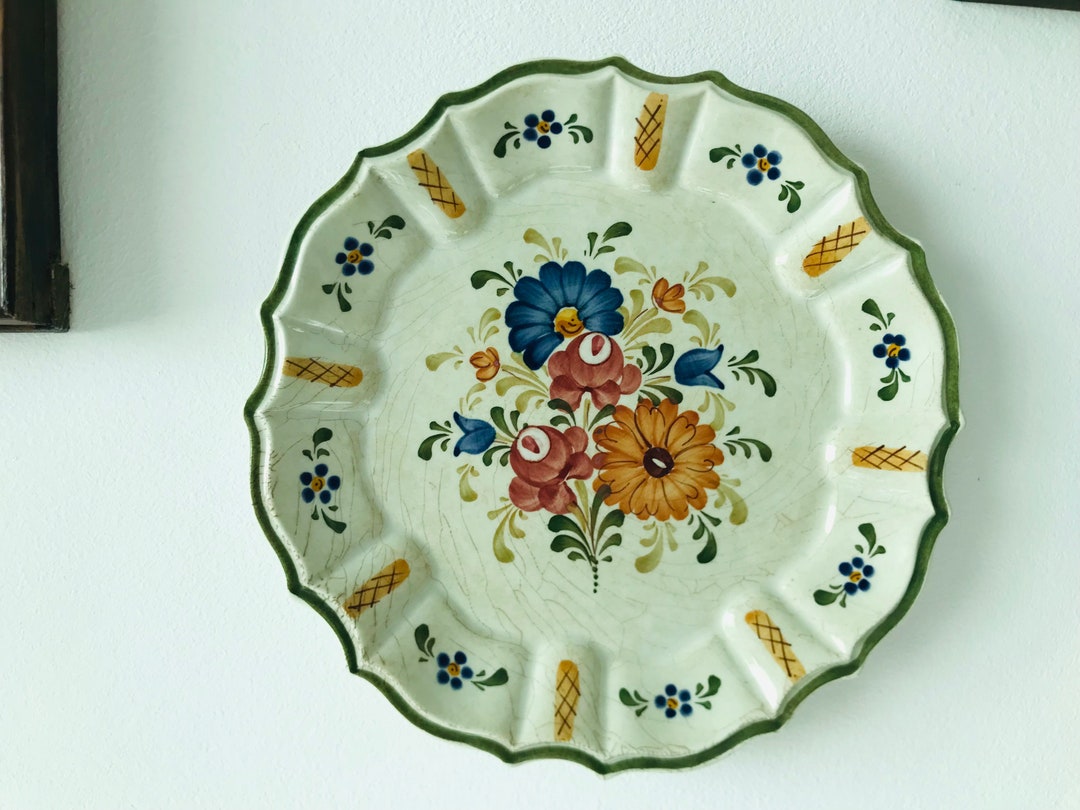 Vintage Wechsler Tirolkeramik Schwaz/austria Hand Painted Wall Plate ...