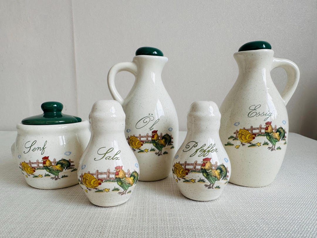 Vintage Condiment Table Set for Easter (10) - Etsy