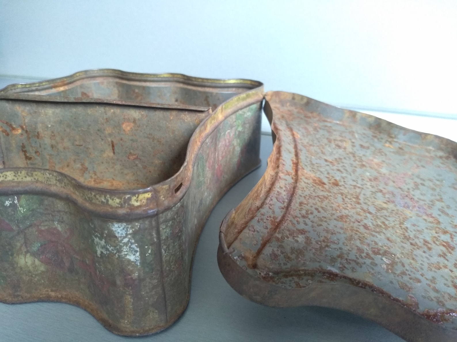 Antique Galvanized Large Box Galvanized Metal Box Farmhouse - Etsy