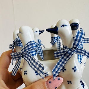 Vintage Porcelain Goose Centerpiece 1 - Etsy