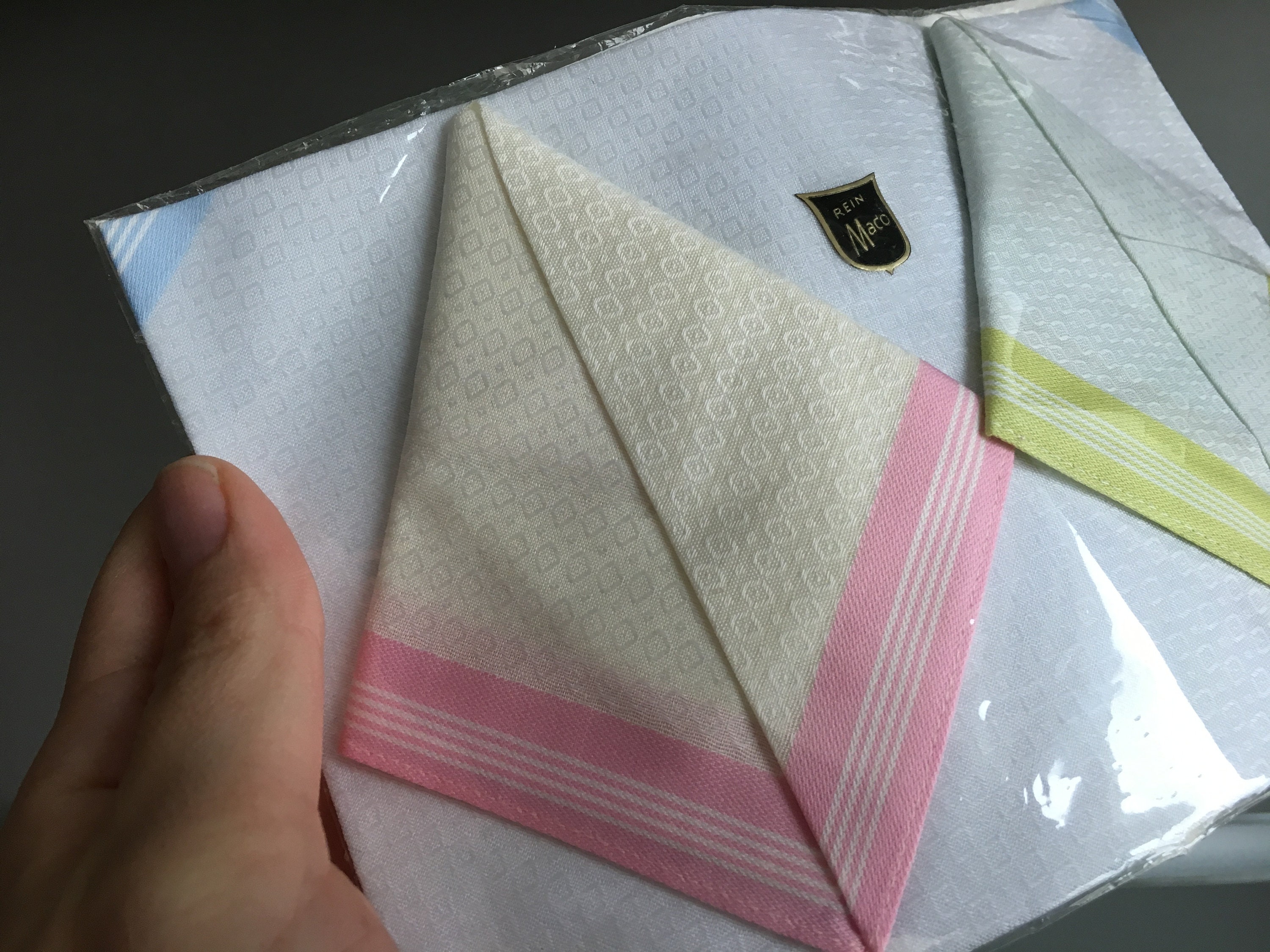 NEVER USED Set of 3 Handkerchief Vintage Cotton | Etsy