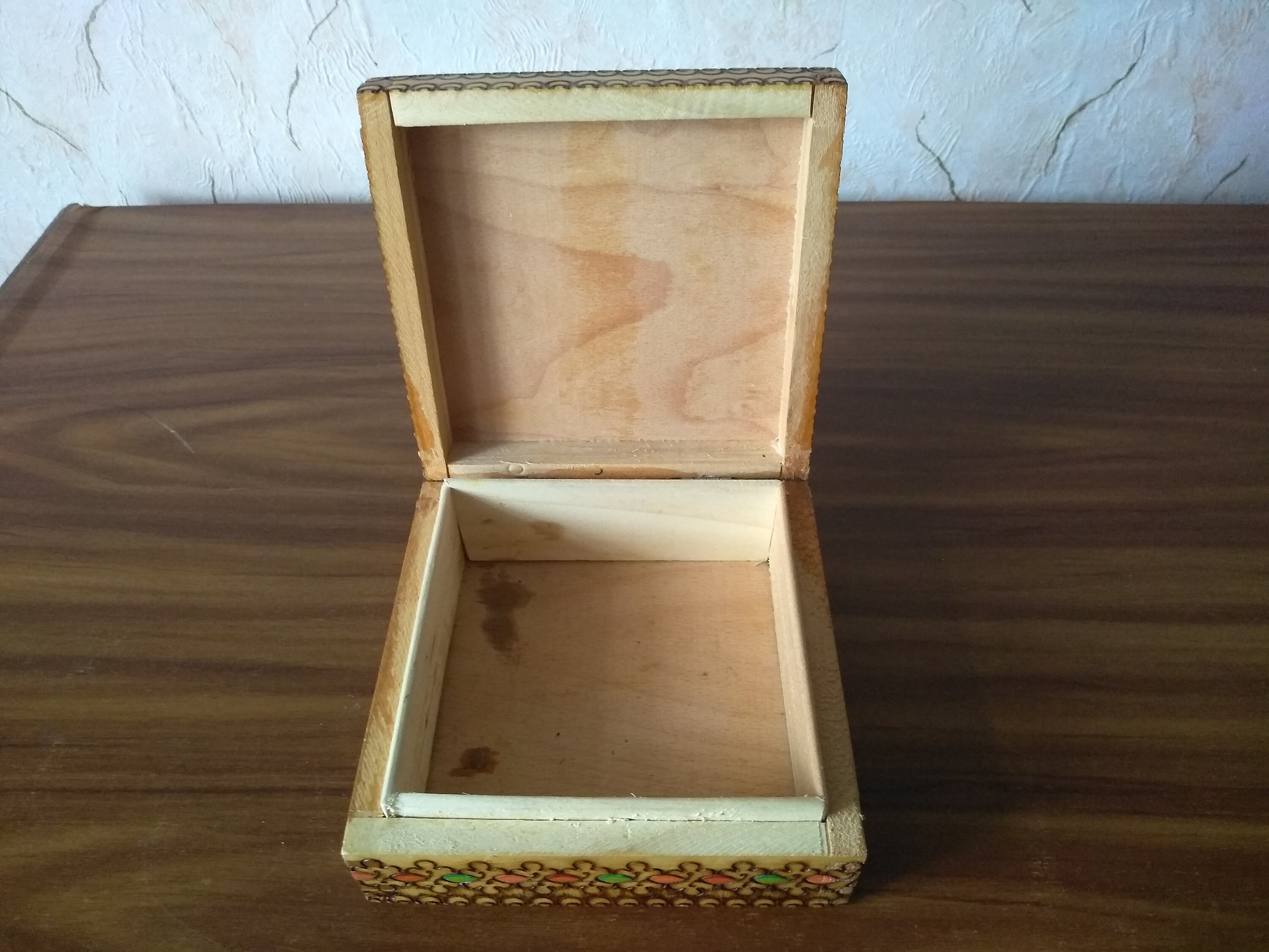 Vintage Pyrography Box Vintage Wooden Box Vintage Handmade - Etsy