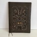 Vintage Genuine Leather Large Folder Embossed Leather Book - Etsy