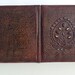Genuine Embossed Leather Folder - Vintage Leather Book Cover - Large ...