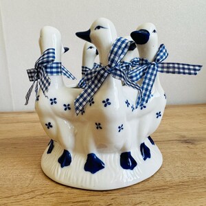 Vintage Porcelain Goose Centerpiece 1 - Etsy