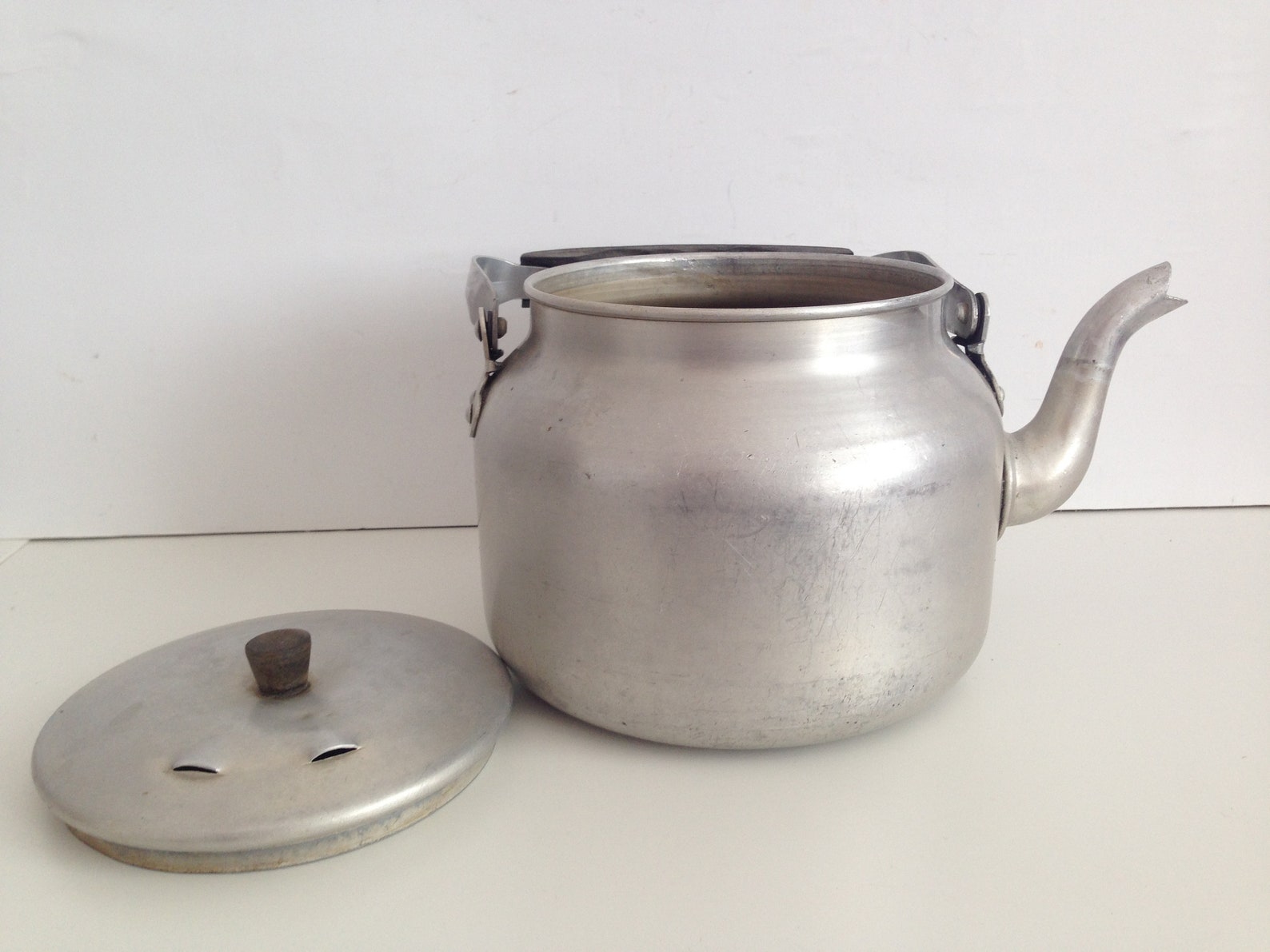 Vintage Aluminum Teapot Old Aluminum Teapot Retro Cuisine - Etsy