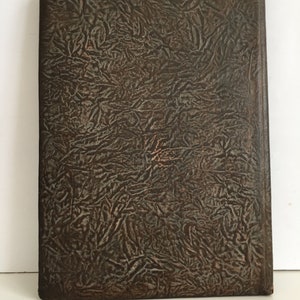 Vintage Genuine Leather Large Folder - Embossed Leather Book Cover ...
