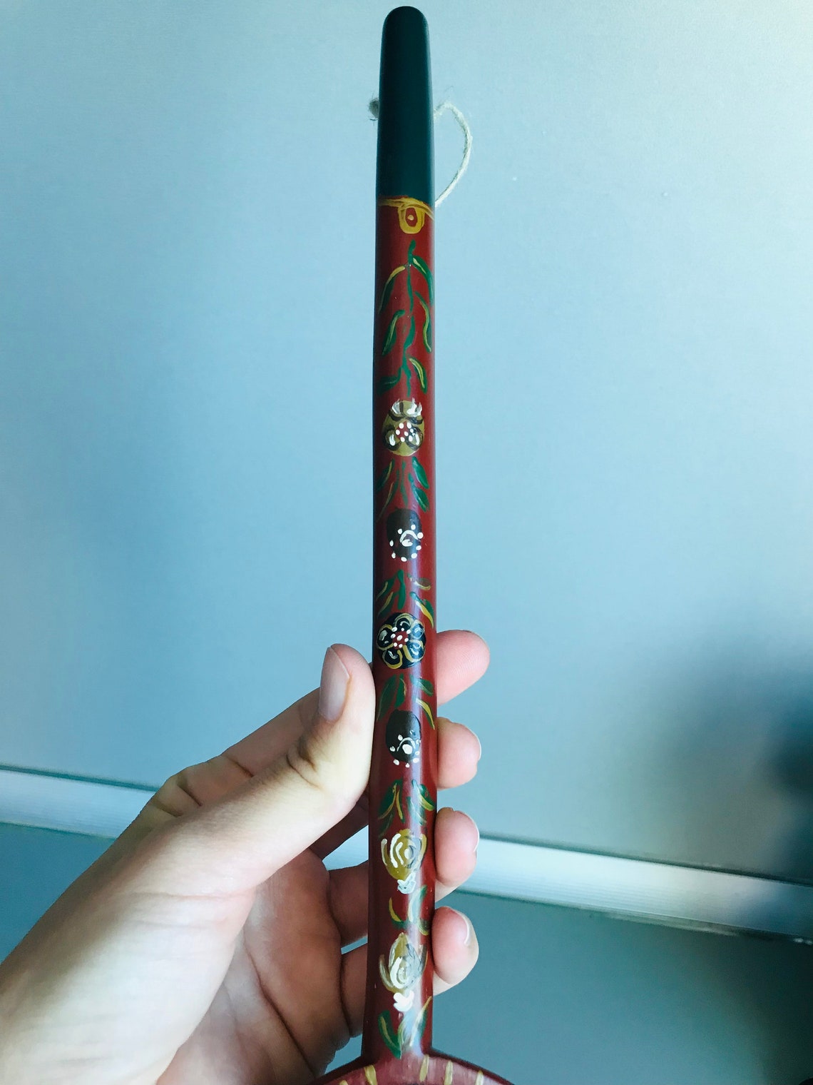 Vintage Bavarian Hand Painted Flowers Wooden Spoon Vintage - Etsy