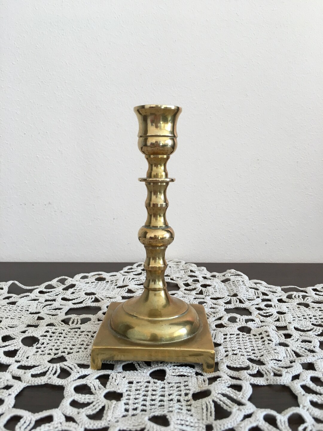 Vintage Brass Candlestick - Table Centerpiece Decoration - Home Decor ...
