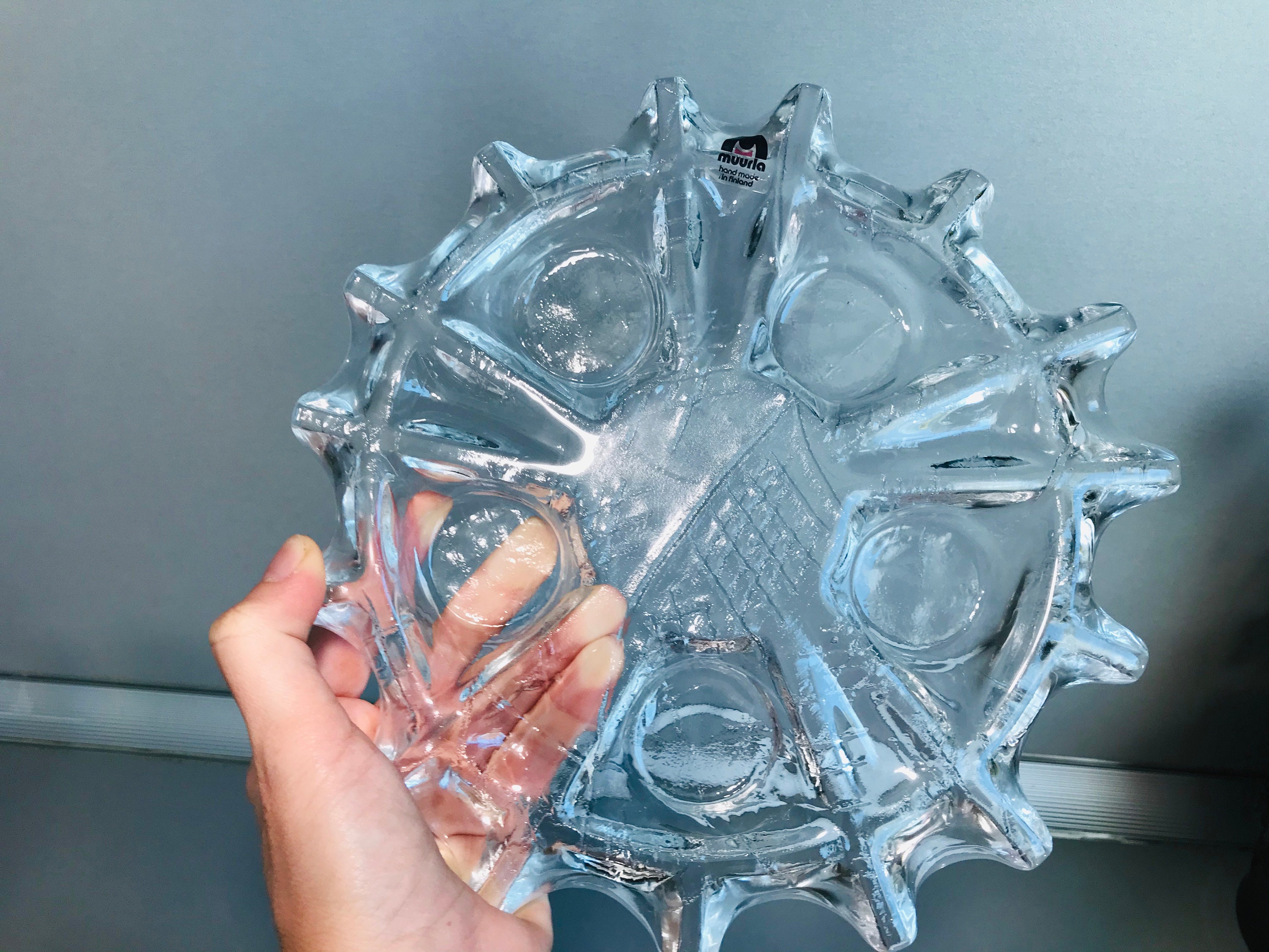 Muurla Finland Glass Candle Holder - Handmade Muurla Candlestick - Etsy UK