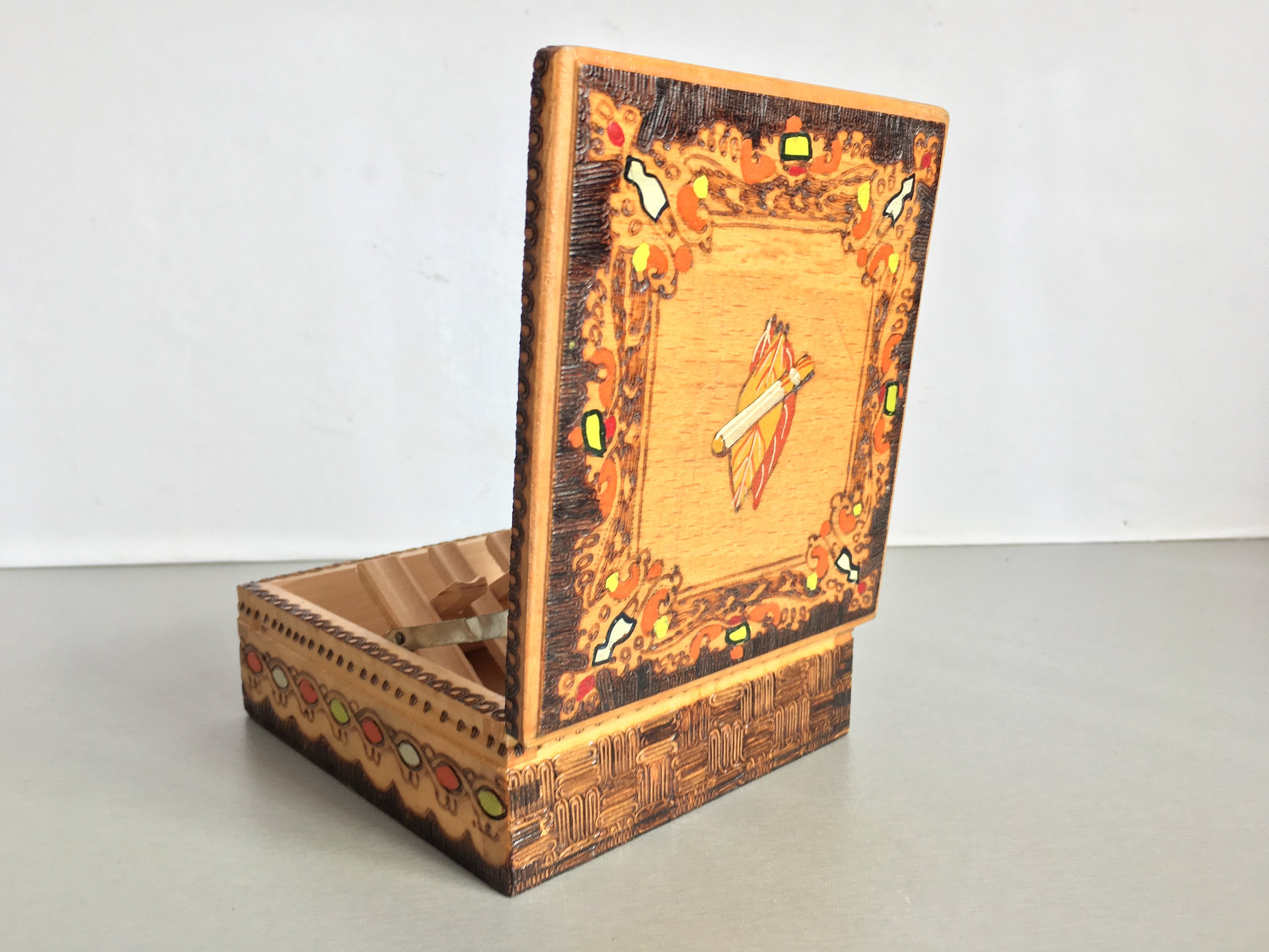 Vintage Wooden Cigarette Box Tobacco Box Wooden Cigarette | Etsy