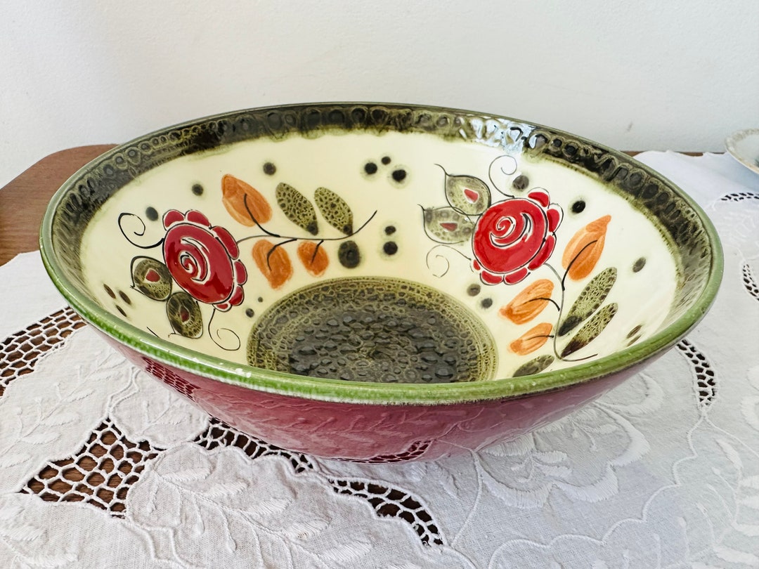 Vintage SMF Schramberg Tirol Hand Painted Serving Bowl - SMF Schramberg ...