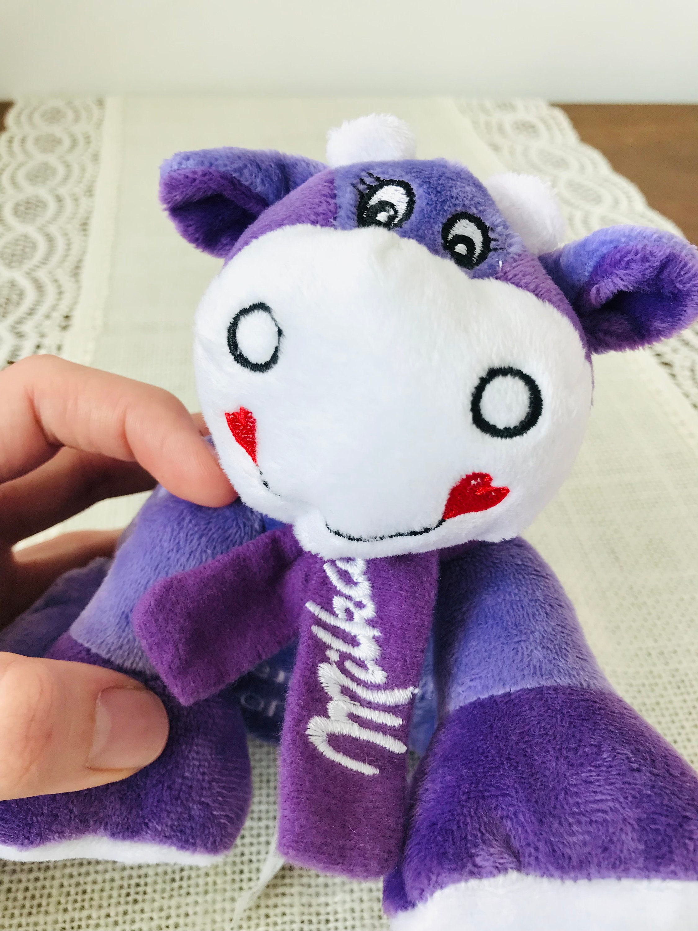 Milka Purple Plush Cow Toy Milka Cow Toy Swiss Purple and | Etsy