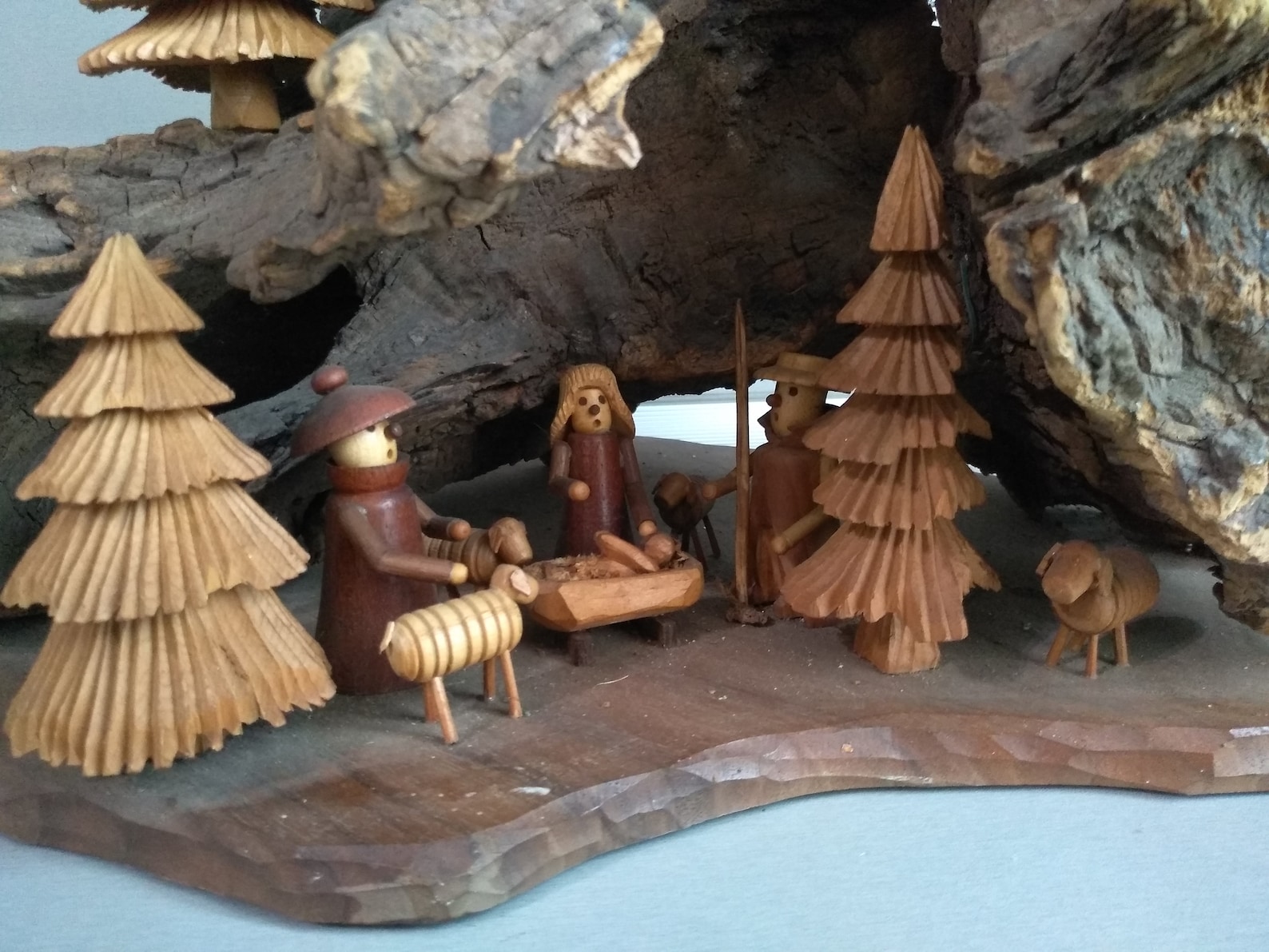 Vintage Unique Nativity Christmas Nativity Scene Wood | Etsy