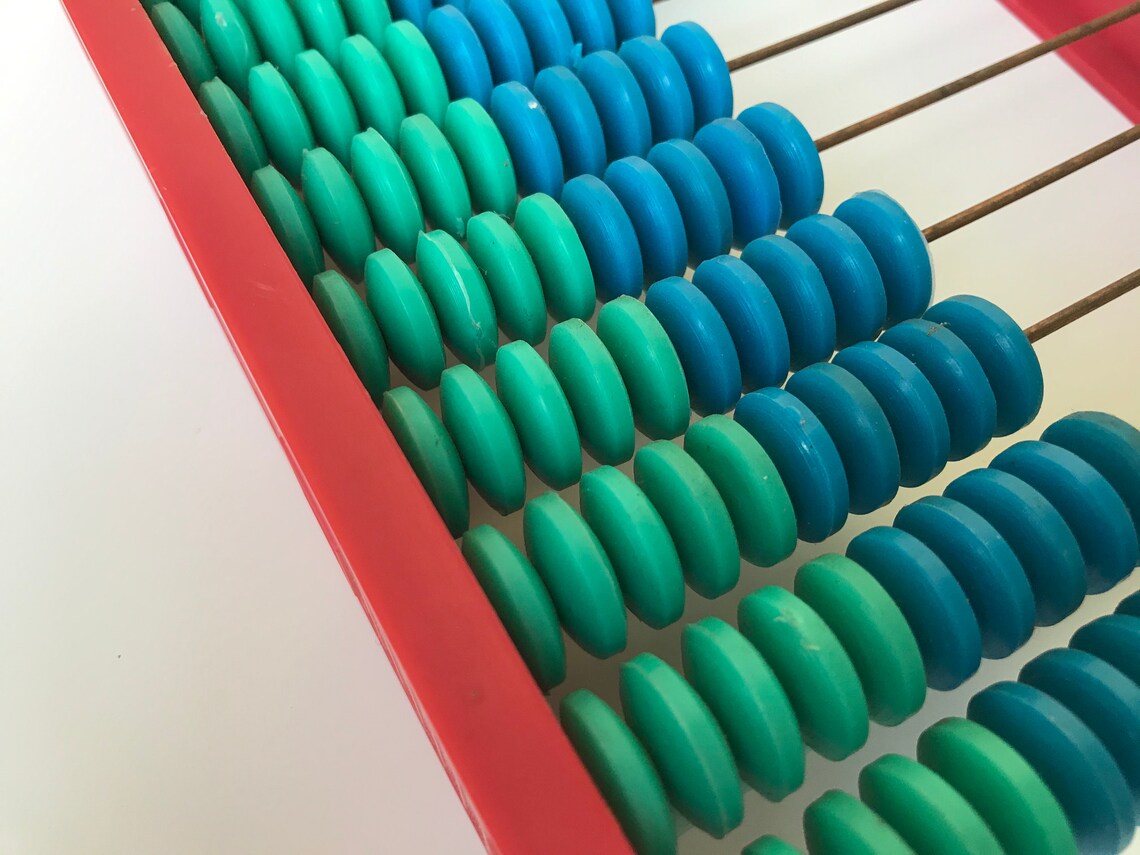 Vintage Plastic Abacus Old Plastic Abacus Retro Plastic - Etsy