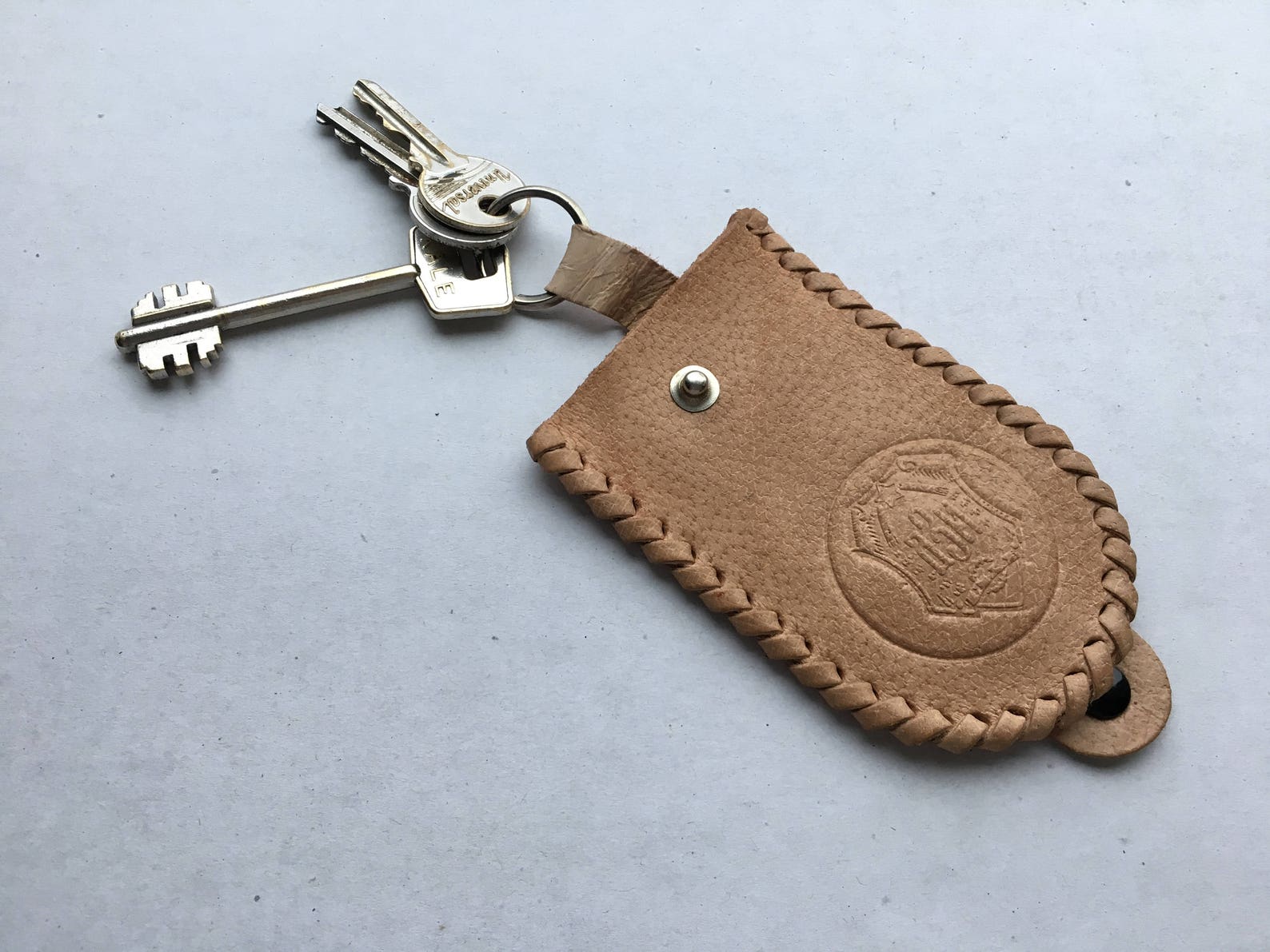 NEVER USED - Genuine Leather Key Case - Vintage Leather Key Case - Key ...