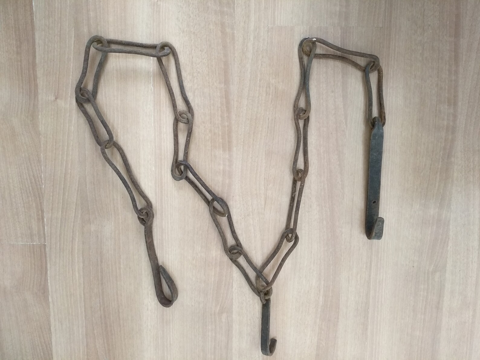 Antique Hand Forged Chain Rustic Decor Rare Hand Forged | Etsy