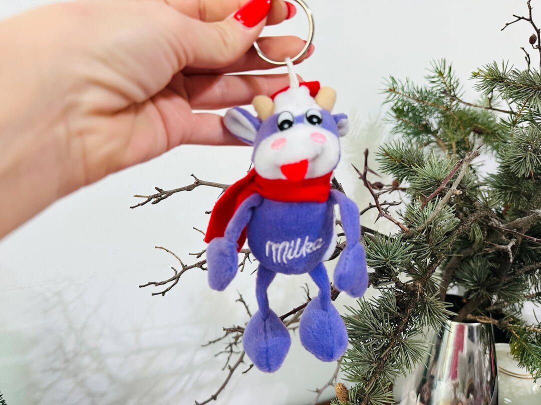 Milka Christmas Cow Toy Swiss Purple and White Cow Milka - Etsy
