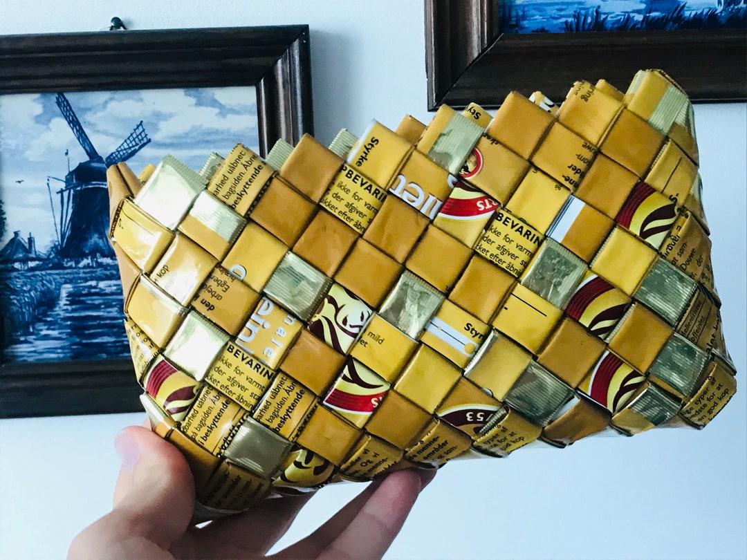 Purse Made of Magazine Papers - Bag Made of Newspaper - Handmade Bag ...