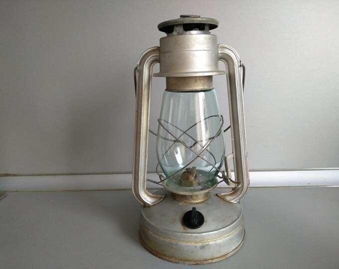 Vintage Gas Lamp - Vintage Oil Lamp - Vintage Oil Gas Lamp - Kerosene ...