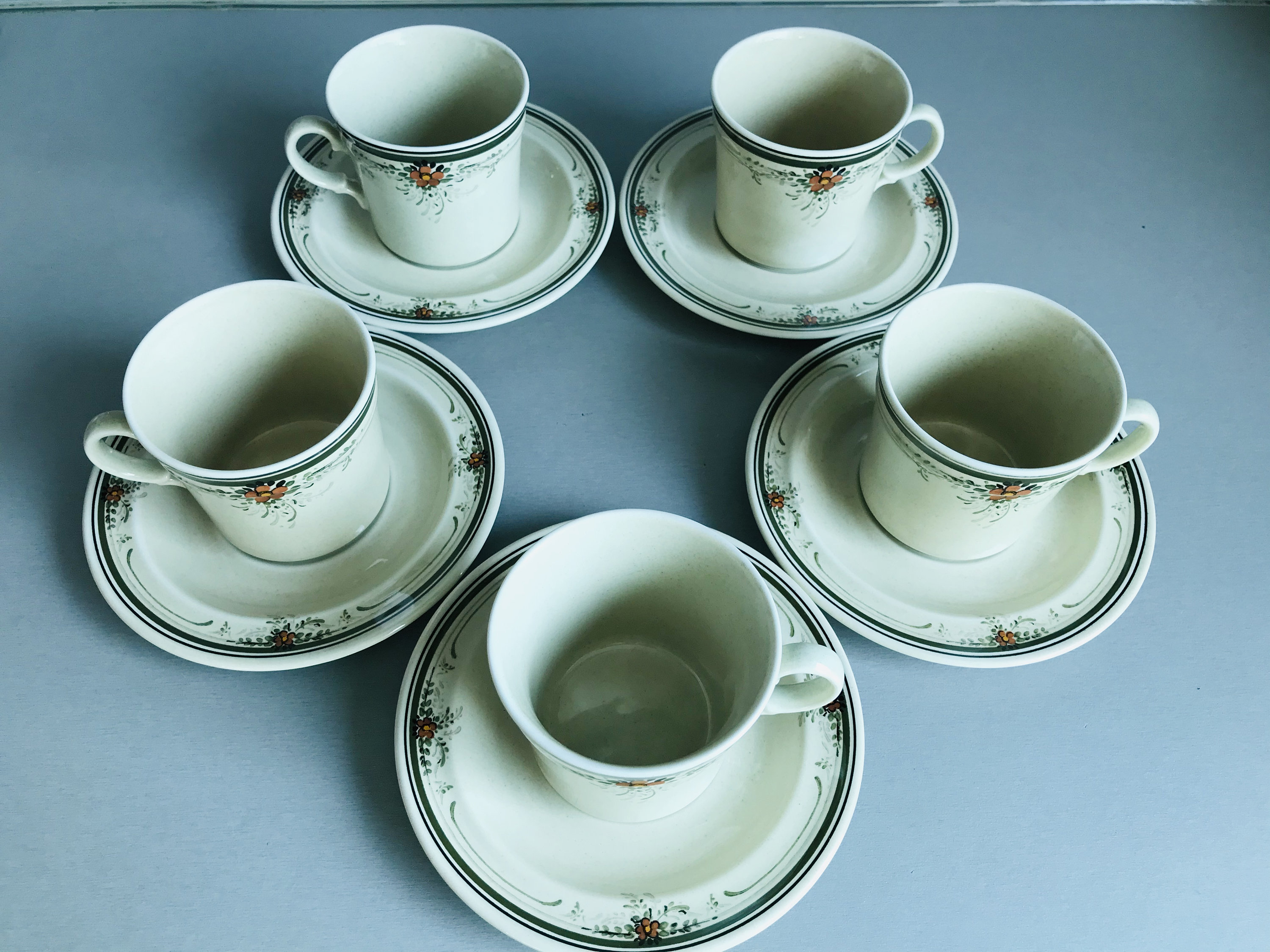 Vintage porcelain coffee or tea set ASTRA Romantica 1851 | Etsy