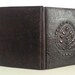 Genuine Embossed Leather Folder - Vintage Leather Book Cover - Large ...
