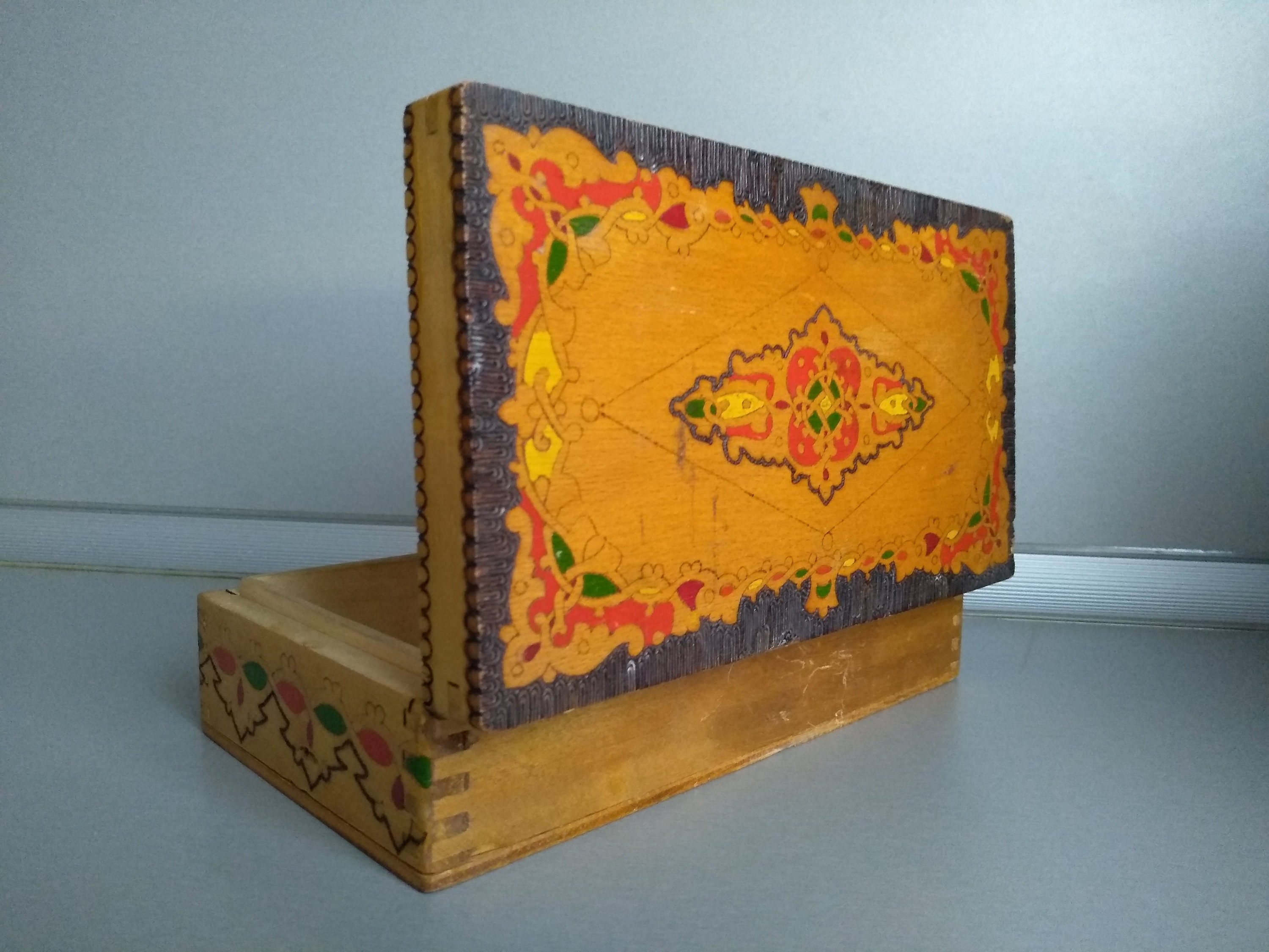 Vintage Pyrography Box Vintage Wooden Box Vintage Handmade - Etsy