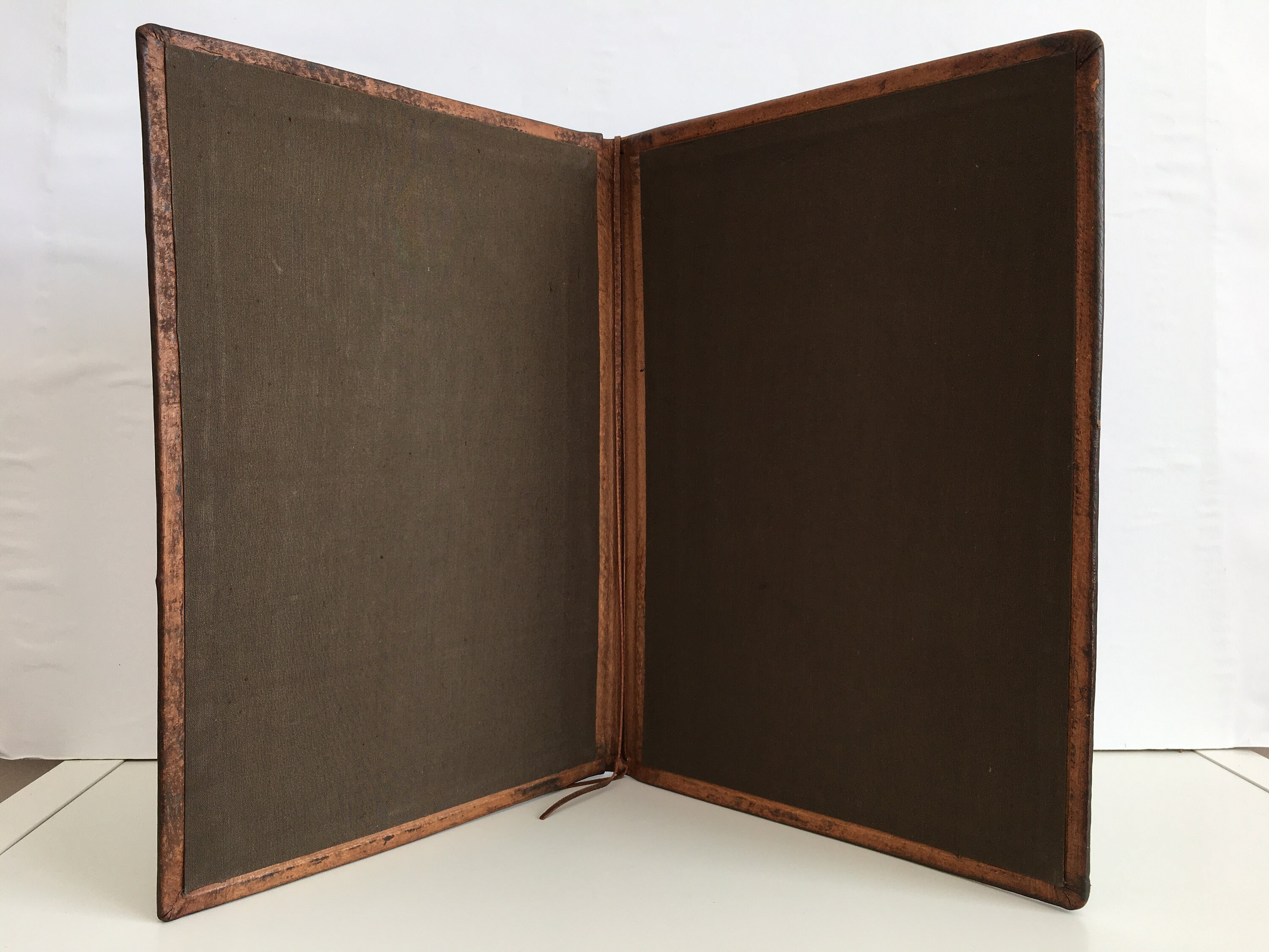 Vintage Genuine Embossed Leather Large Folder Leather Book - Etsy