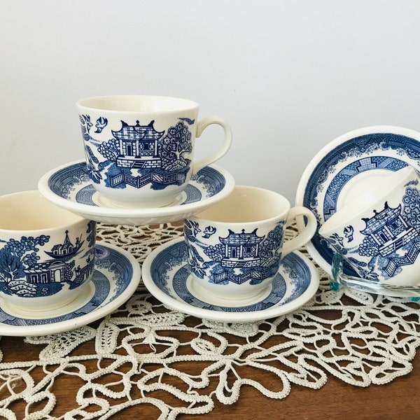 Blue Willow Tea Set - Etsy