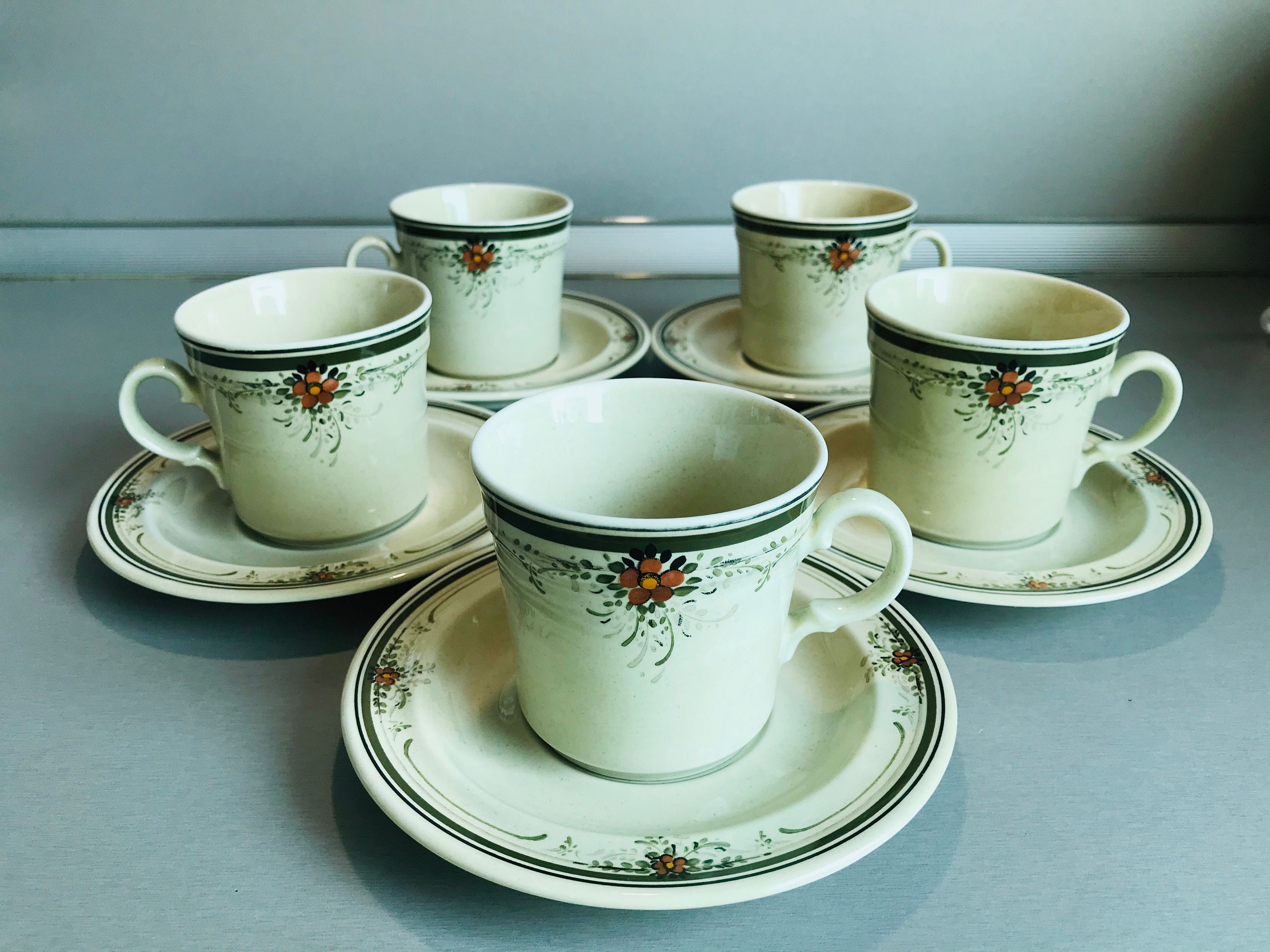 Vintage porcelain coffee or tea set ASTRA Romantica 1851 | Etsy