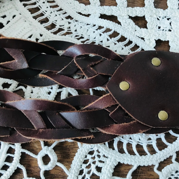 Leather Link Belt - Etsy