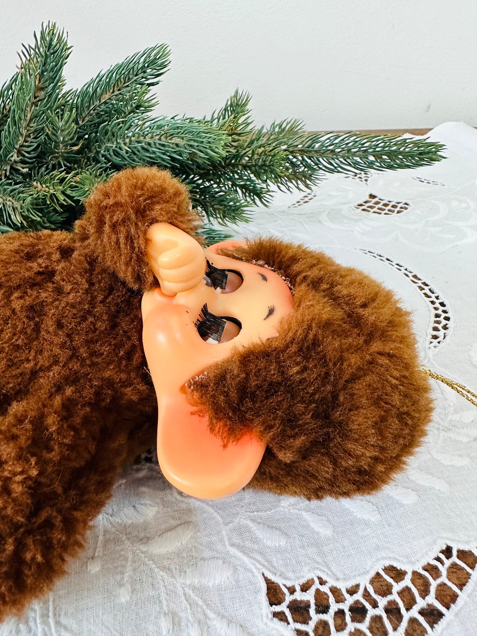 Vintage Jimmy Daisuke Toho Bussan Monkey Plush Toy - Doll Monchhichi ...