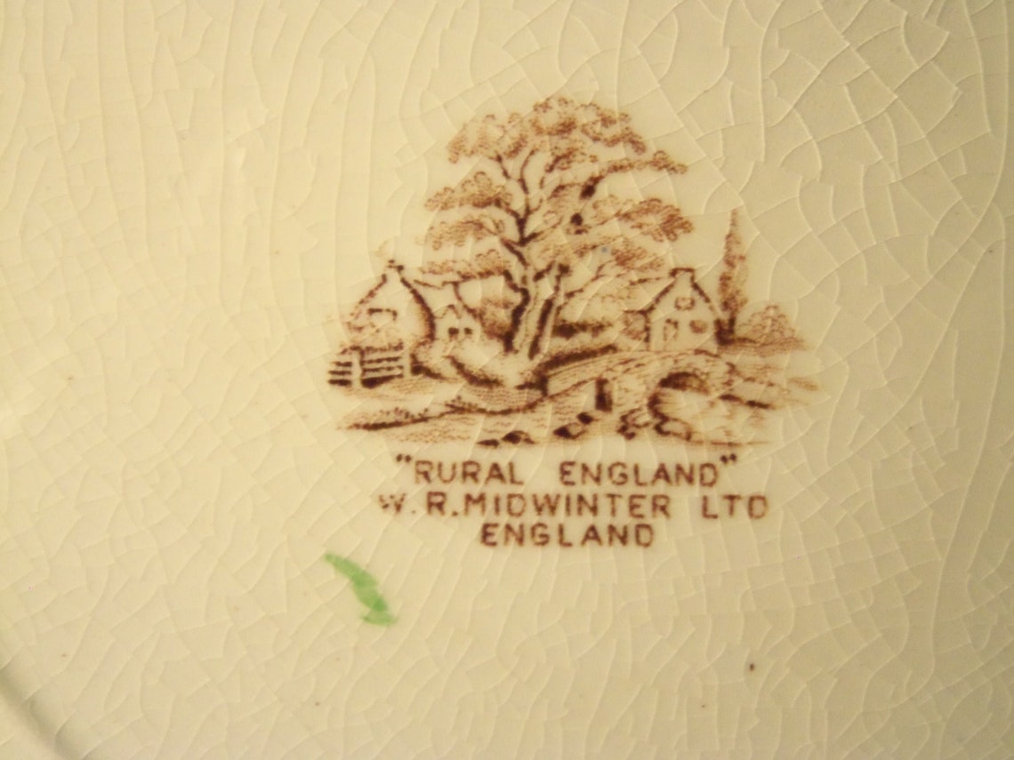 W.R. Midwinter LTD rural England Plate - Etsy