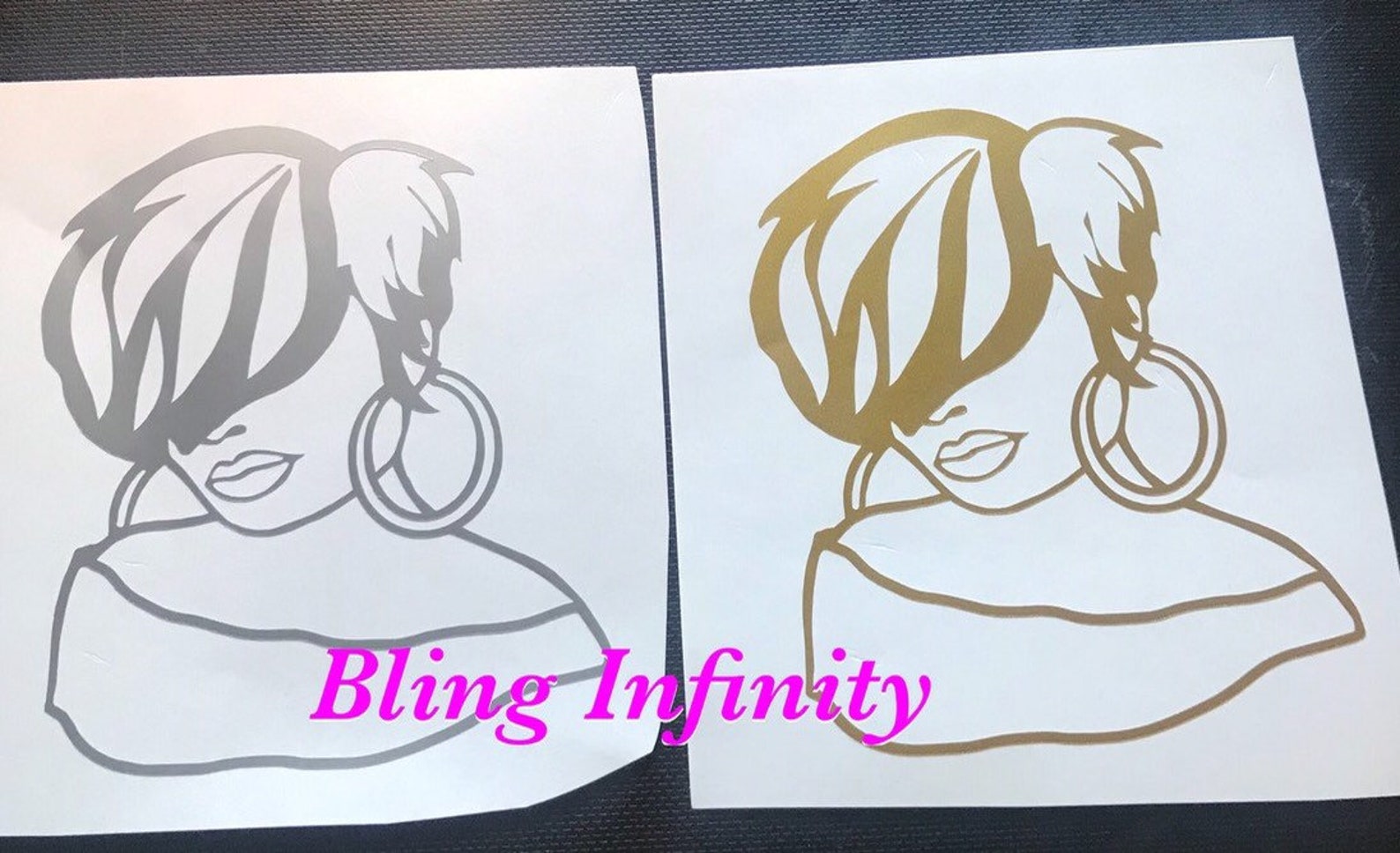 Edgy Diva Simone Vinyl Decal, Mug Decal, Wine Glass Decal, Decal ...