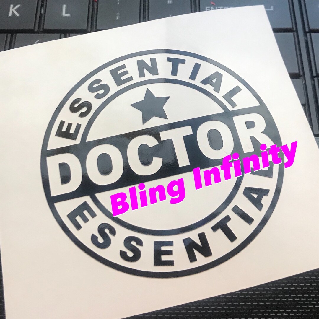 Essential Doctor Vinyl Decal, Mug Decal, Wine Glass Decal, YETI Decal ...