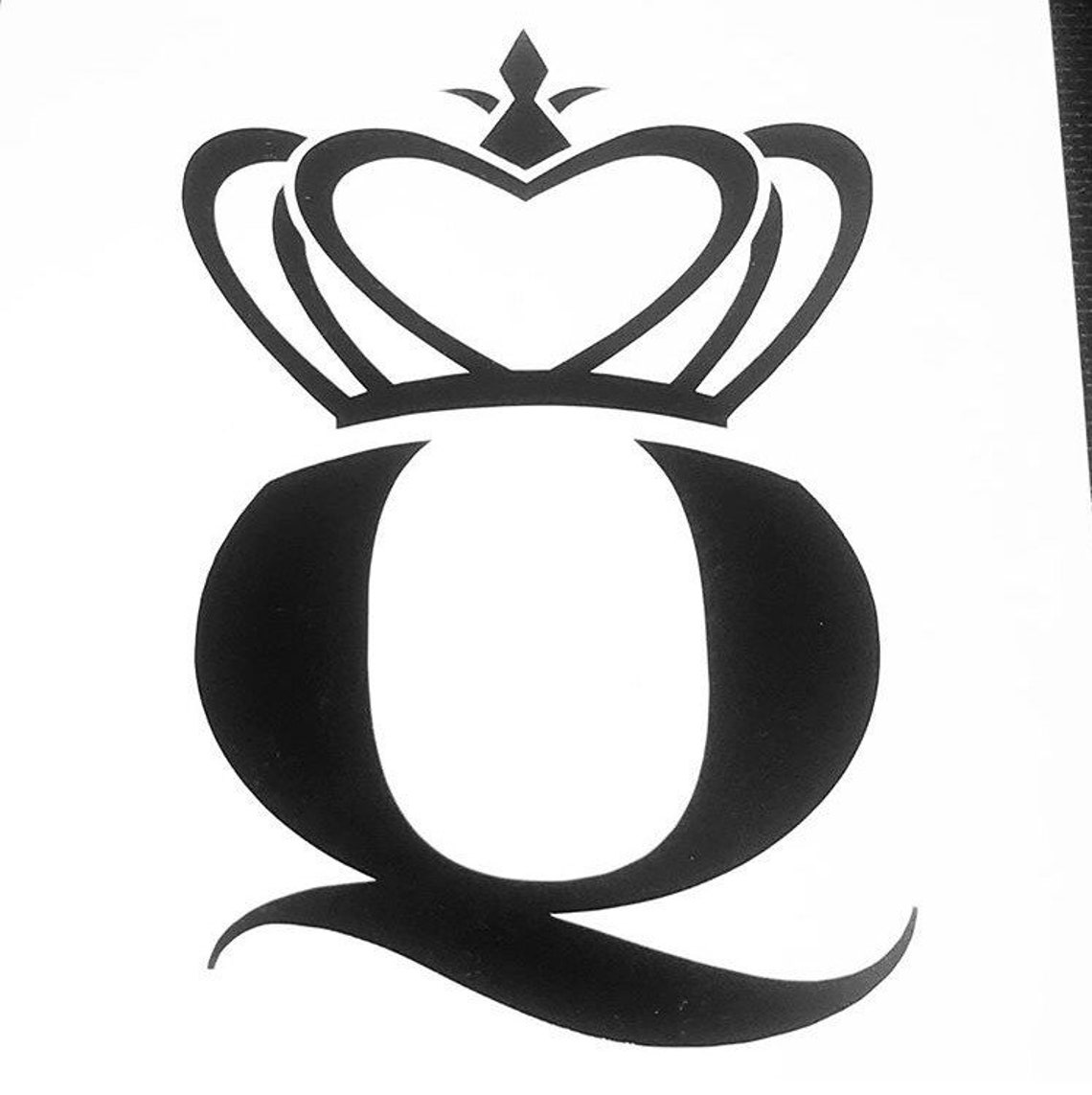 QUEEN CROWN LOGO Decal - Etsy