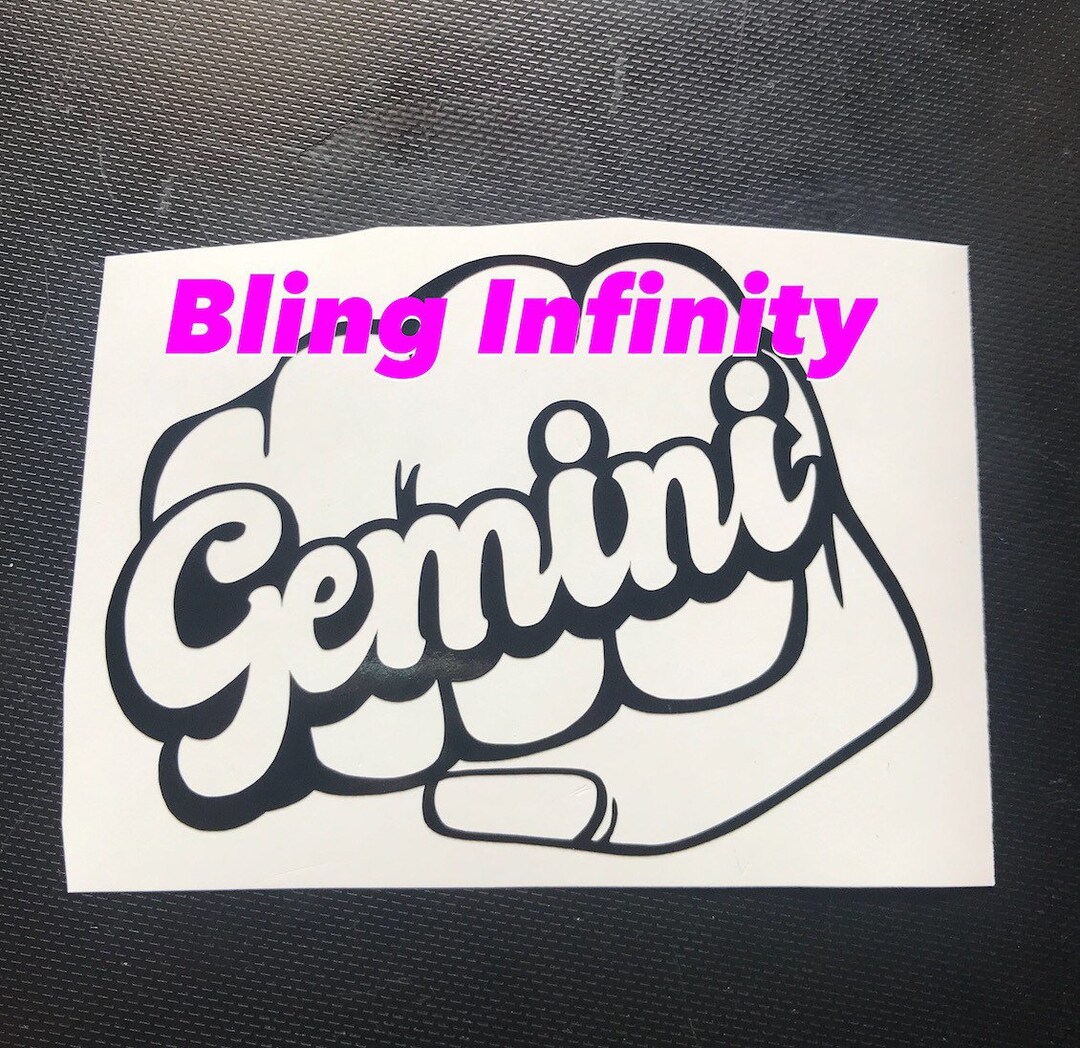 GEMINI RING Vinyl Decal, Mug Decal, Wine Glass Decal, YETI Decal ...