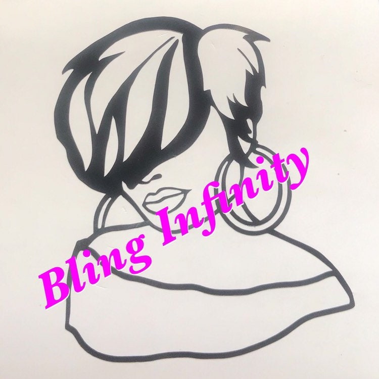 Edgy Diva Simone Vinyl Decal Mug decal Wine glass decal | Etsy