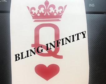 Queen of Hearts Sticker - Etsy