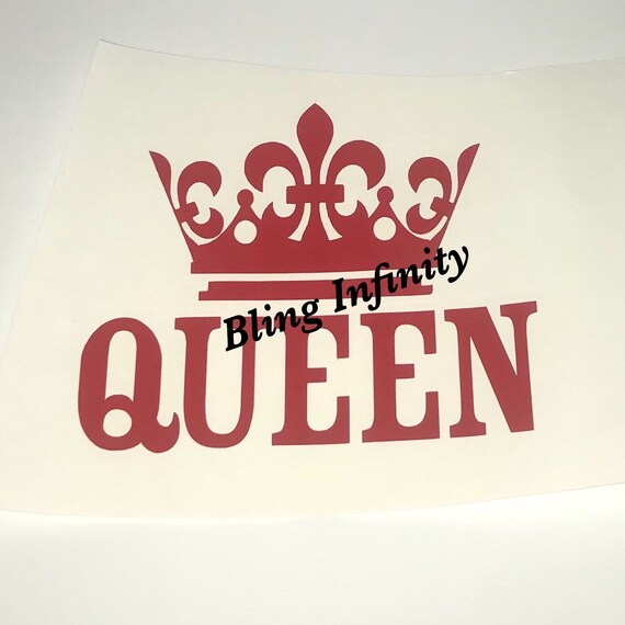QUEEN Decal Mug Decal Glass Decal Car Decal Vinyl Sticker | Etsy