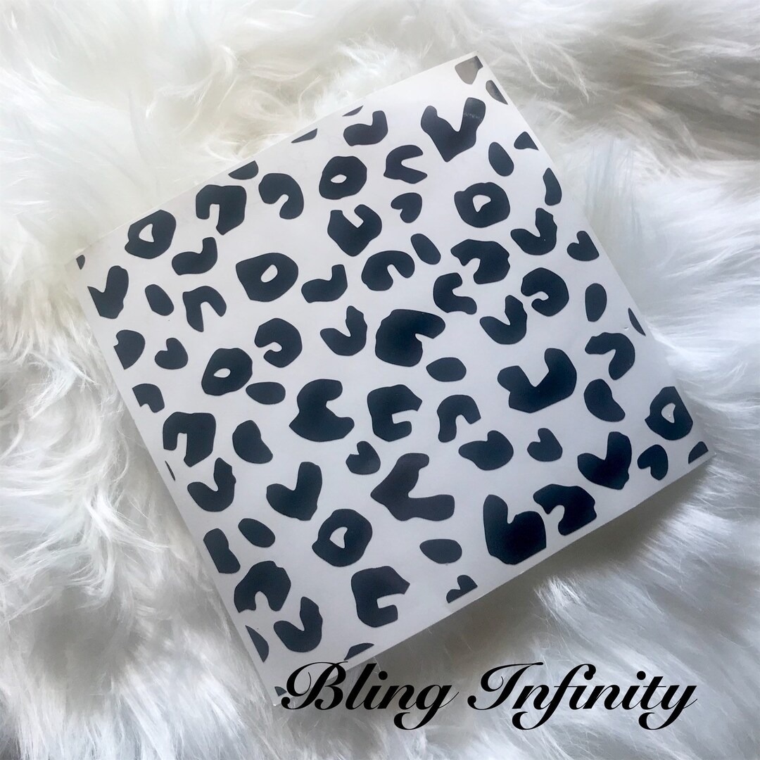 LEOPARD Vinyl Decal Sheet, Mug Decal, Wine Glass Decal, YETI Decal ...