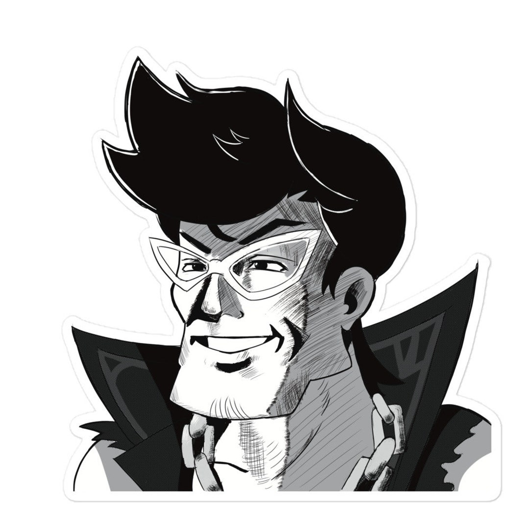 Giga Chad X Manga Sticker - Etsy